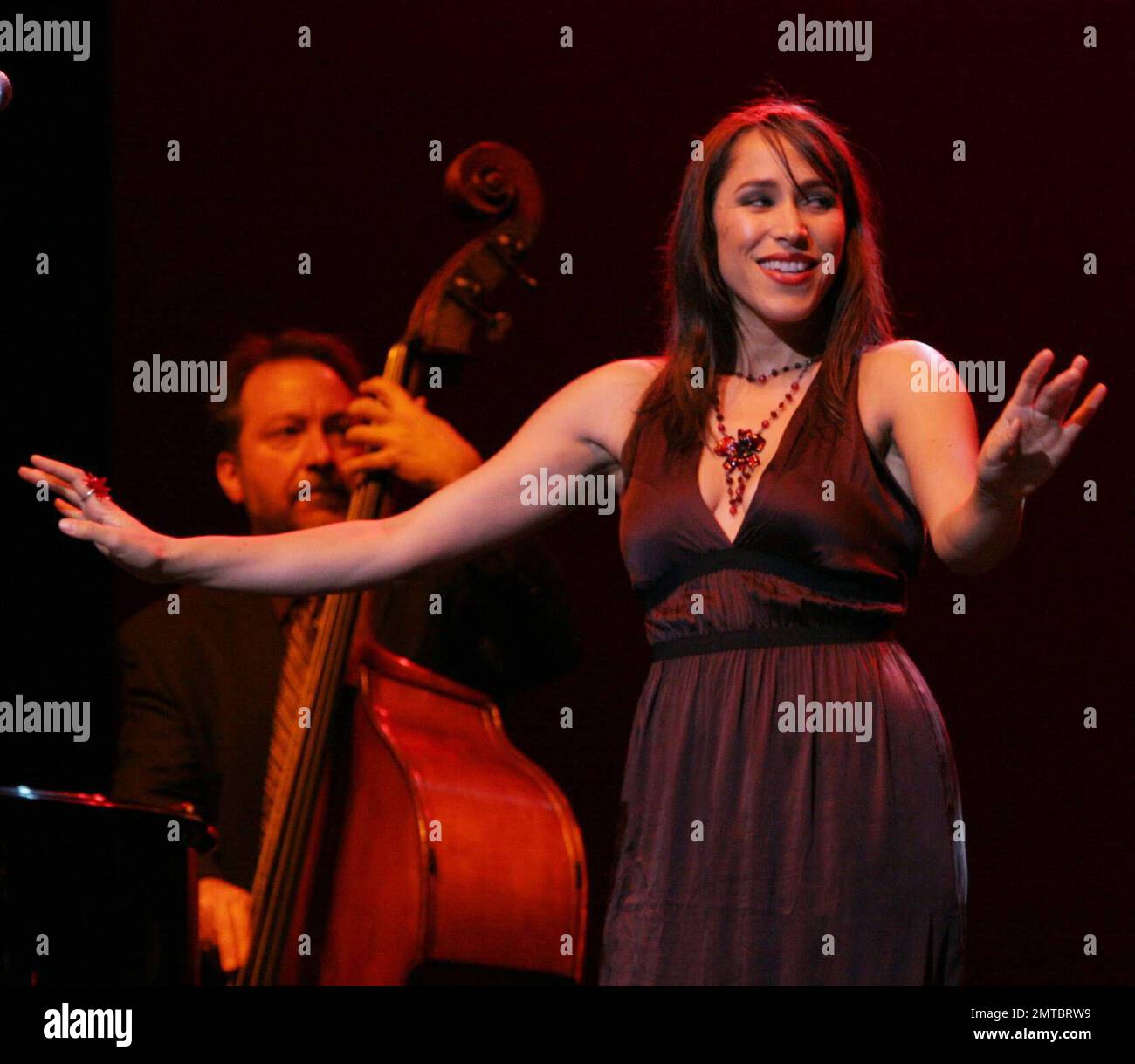 Pink Martini lead singer China Forbes performs in concert at the ...