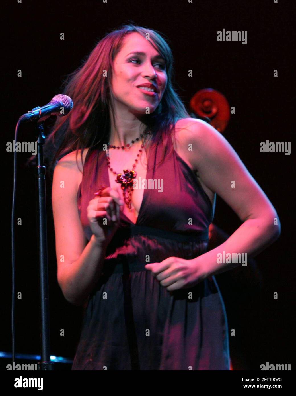 Pink Martini lead singer China Forbes performs in concert at the ...