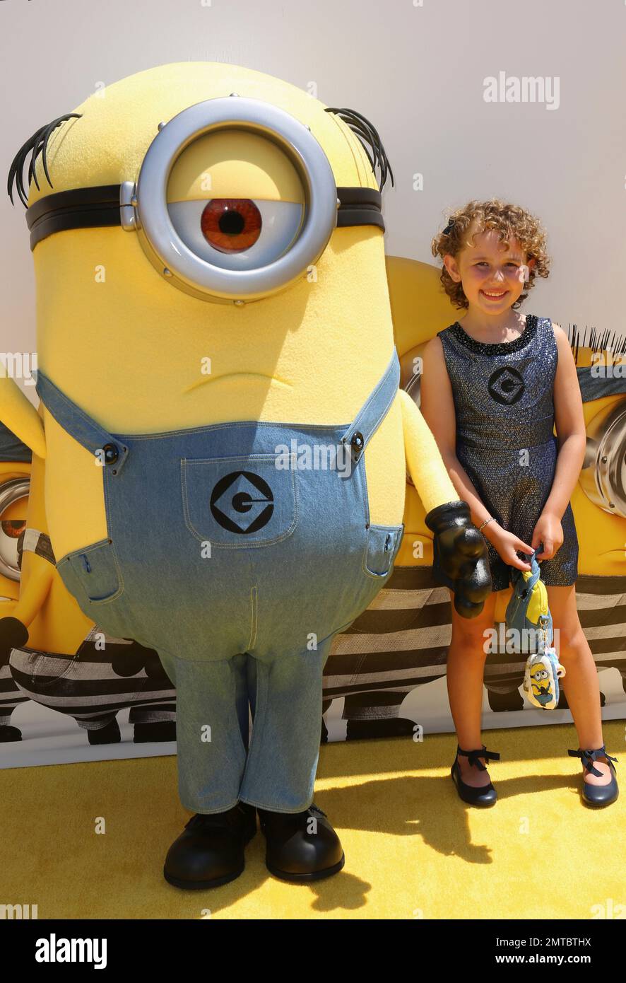 Nev Scharrel, right, arrives at the World Premiere of "Despicable Me 3 ...