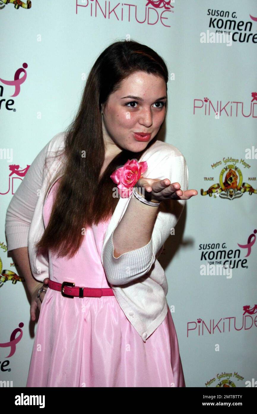 Jennifer Stone arrives at the product launch for PiNKiTUDE, a fashion ...