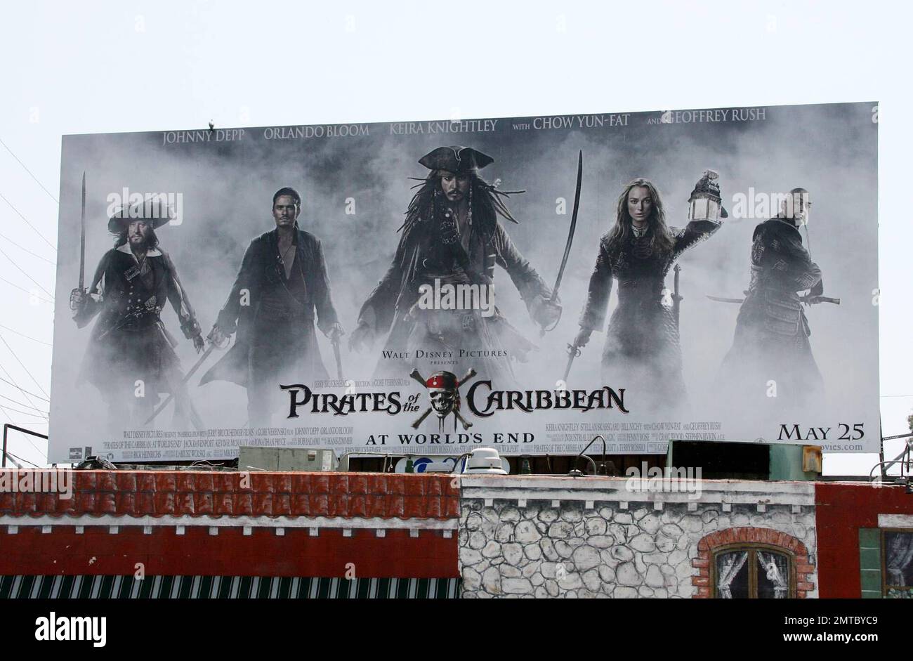 Exclusive!! Huge photos of Johnny Depp dominate the Sunset Strip ...