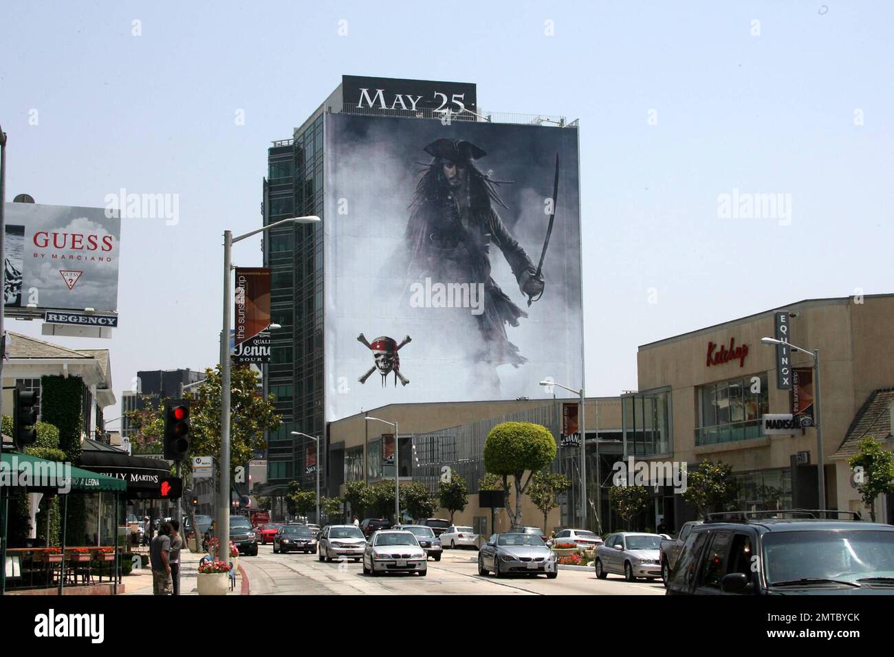 Exclusive!! Huge photos of Johnny Depp dominate the Sunset Strip ...