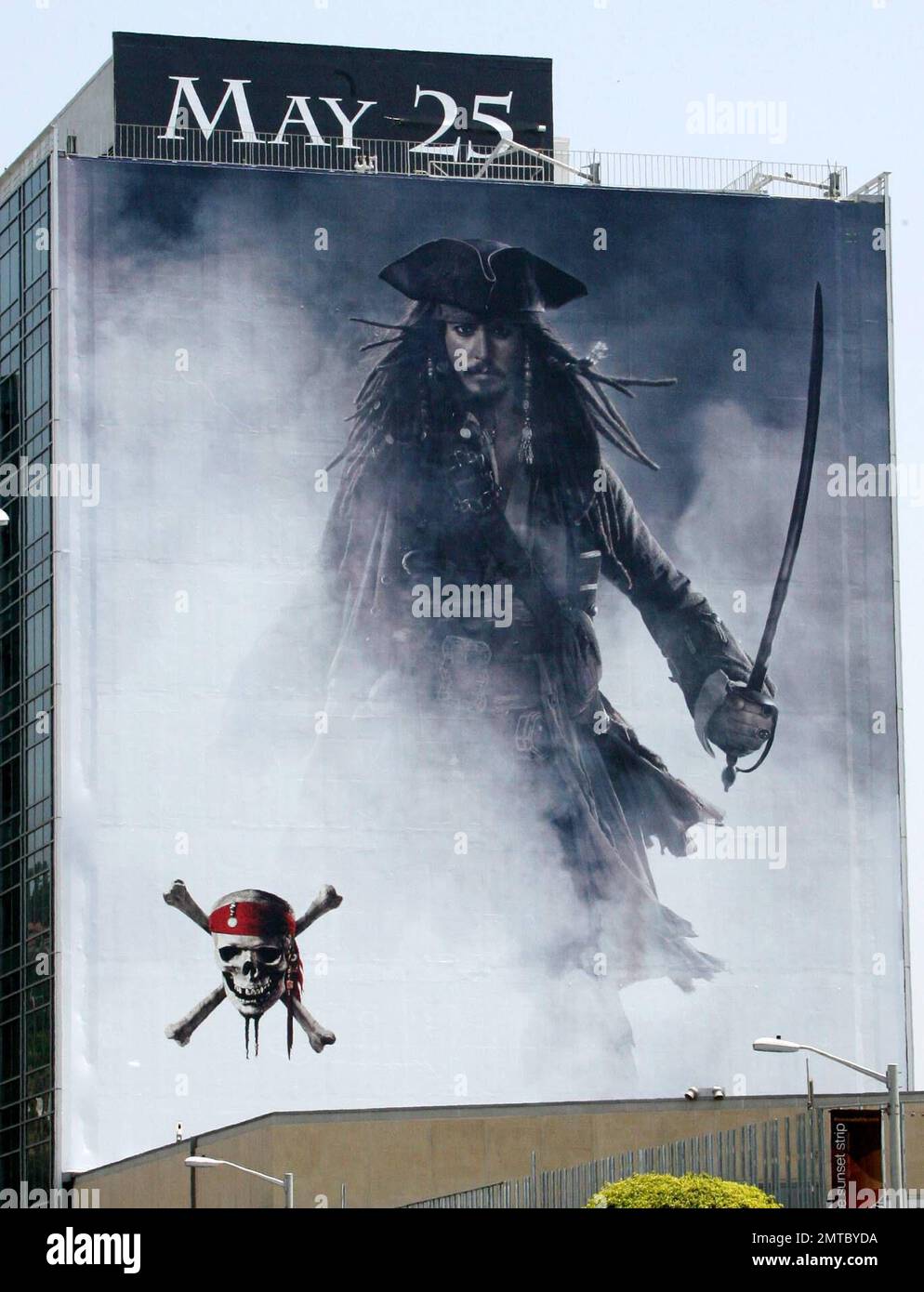 Exclusive!! Huge photos of Johnny Depp dominate the Sunset Strip ...