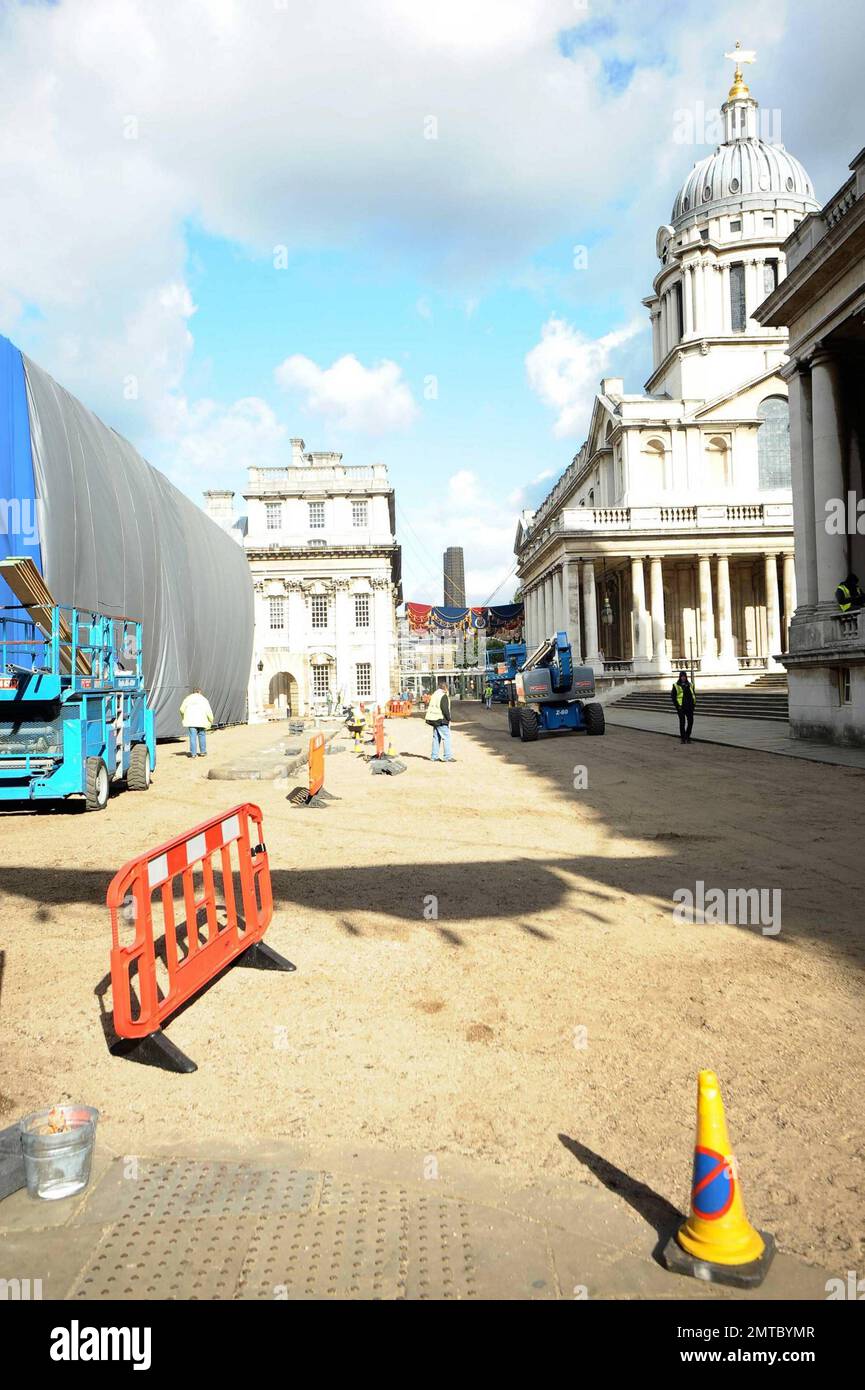 General views of the new London set of "Pirates of the Caribbean: On ...