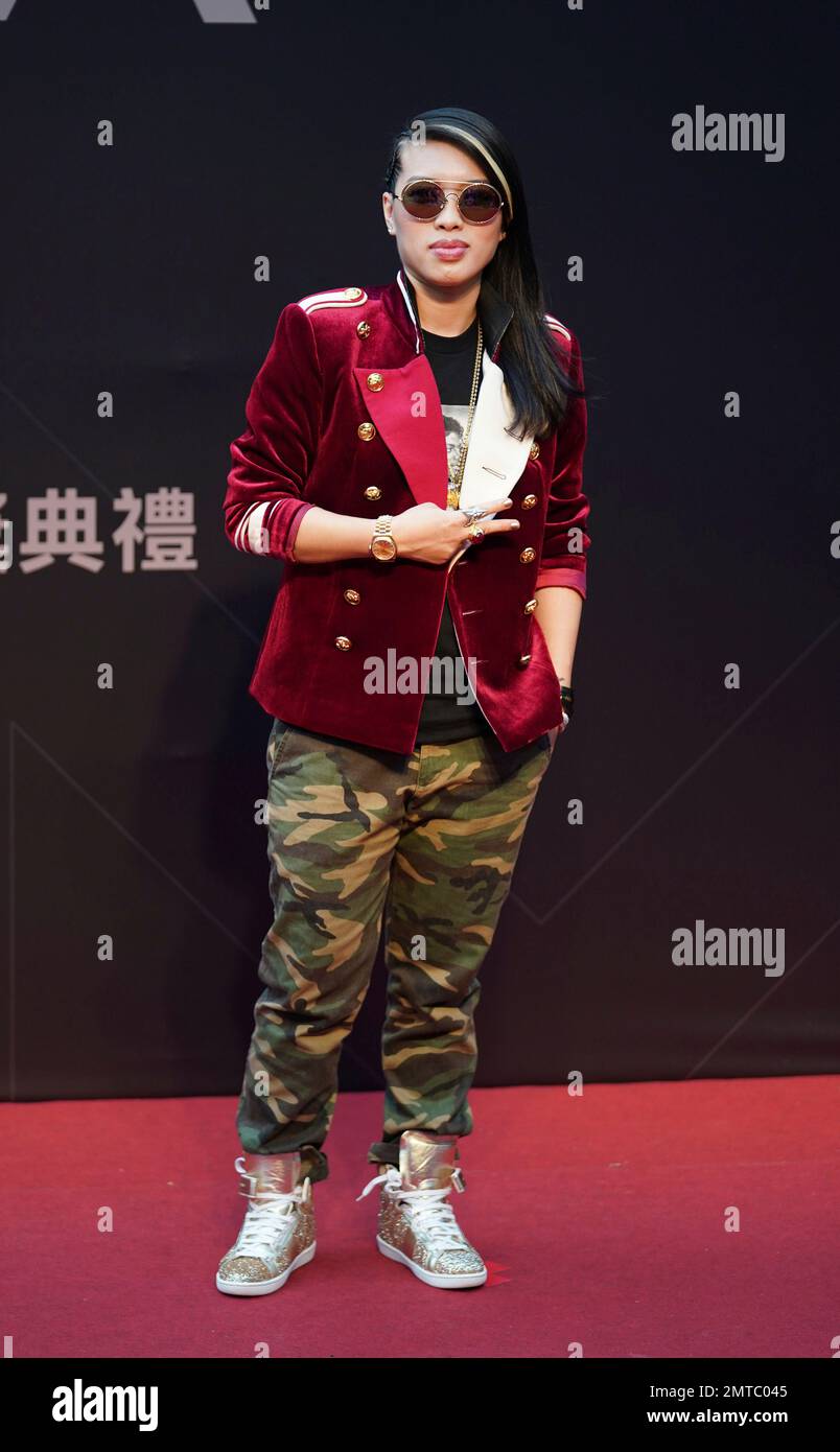 U.S singer Miss Ko arrives at the 28th Golden Melody Awards in Taipei ...