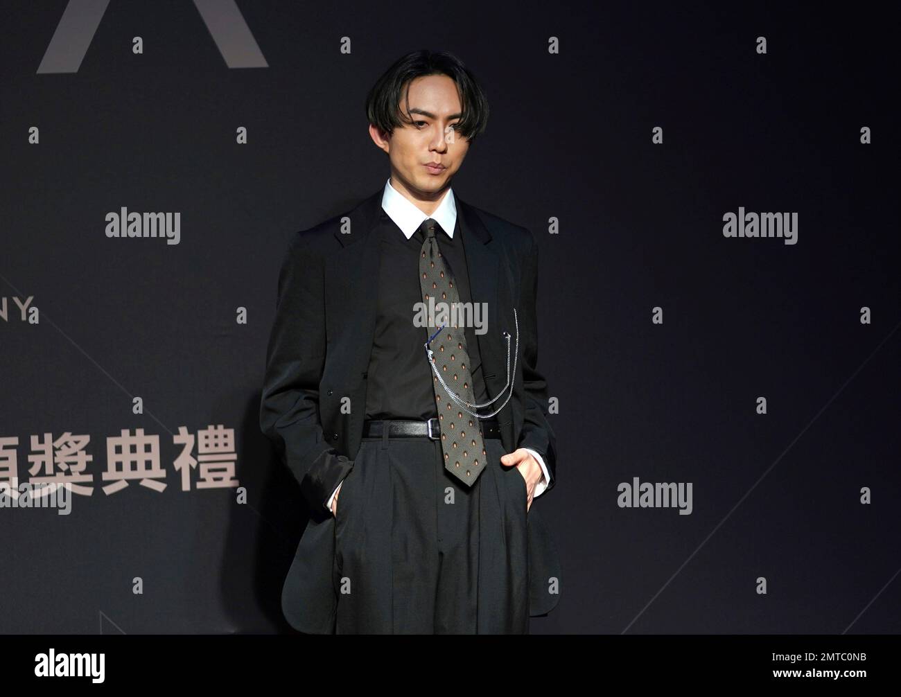 Taiwanese singer Yoga Lin arrives at the 28th Golden Melody Awards in ...