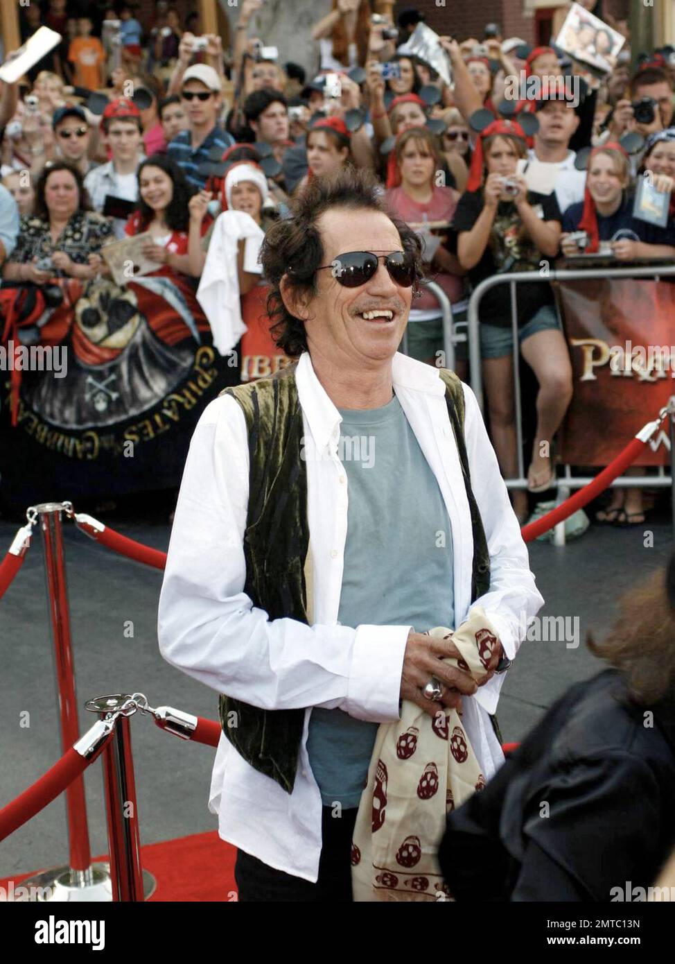 Keith Richards attends the world premiere of Pirates of the Caribbean ...