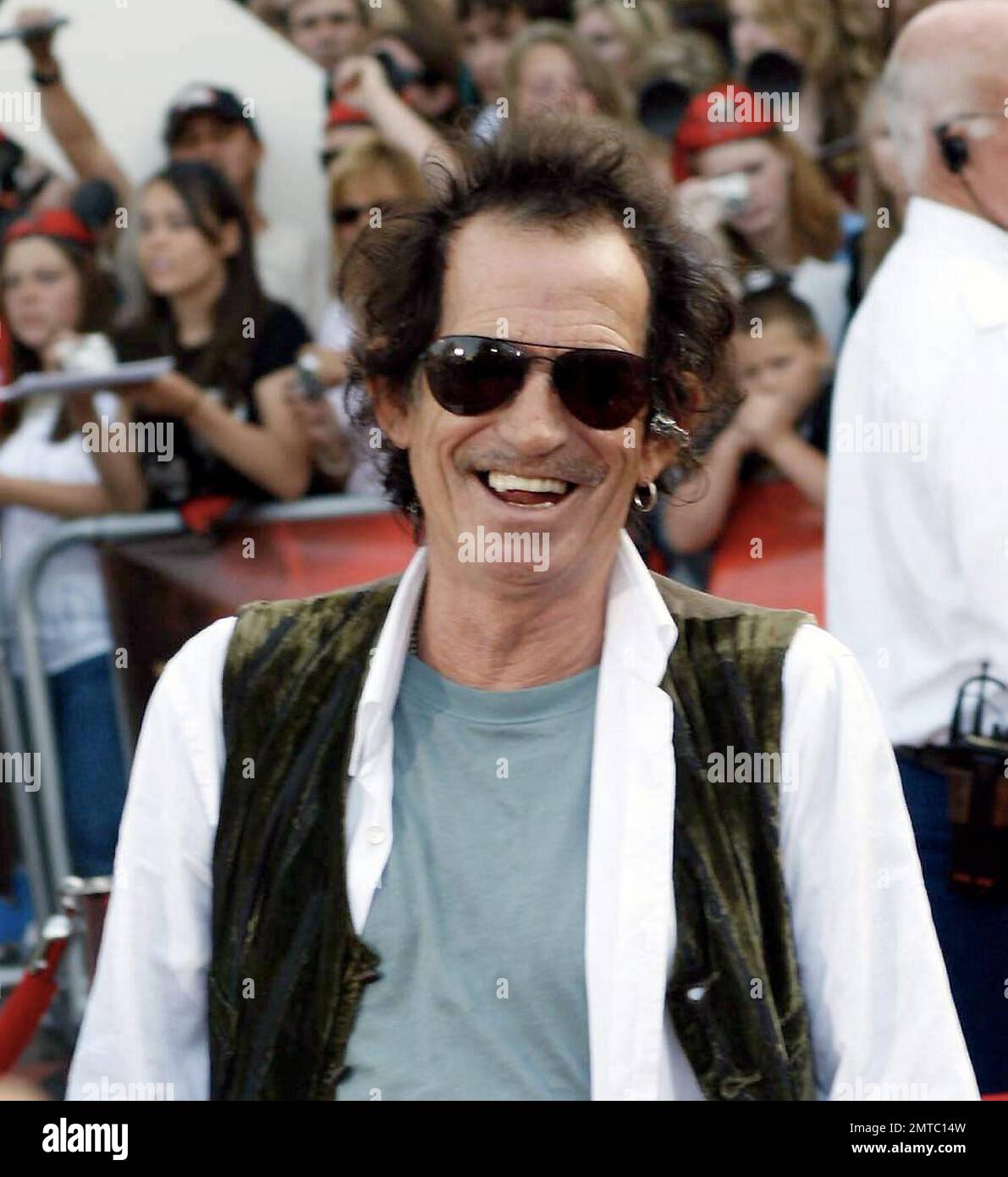 Keith Richards attends the world premiere of Pirates of the Caribbean ...