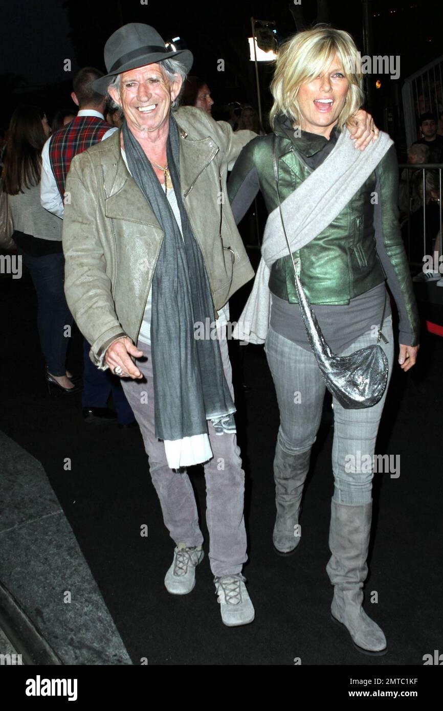 Keith Richards and wife Patti Hansen at the premiere of Pirates of the ...
