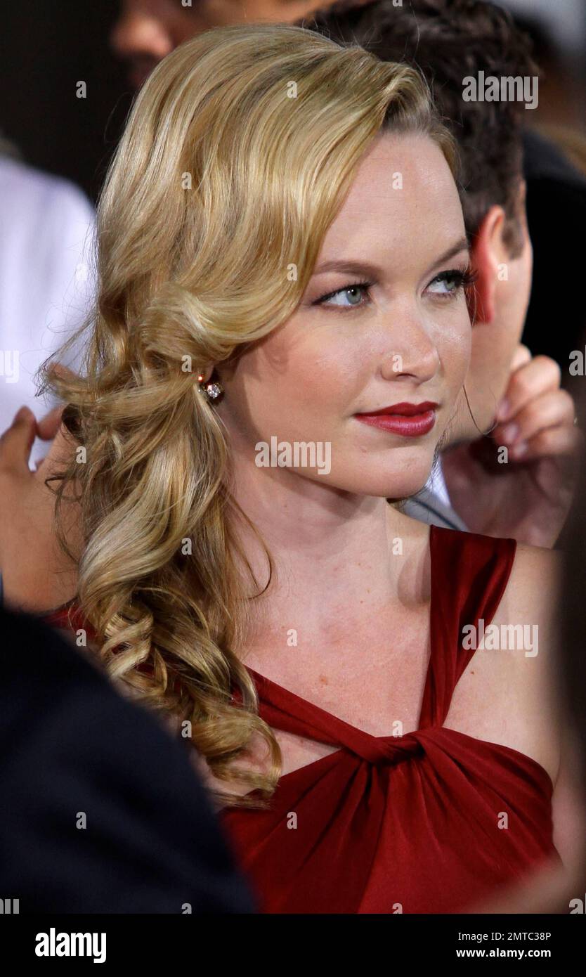 Actress Kelley Jakle arriving at the premiere of "Pitch Perfect" at the ...