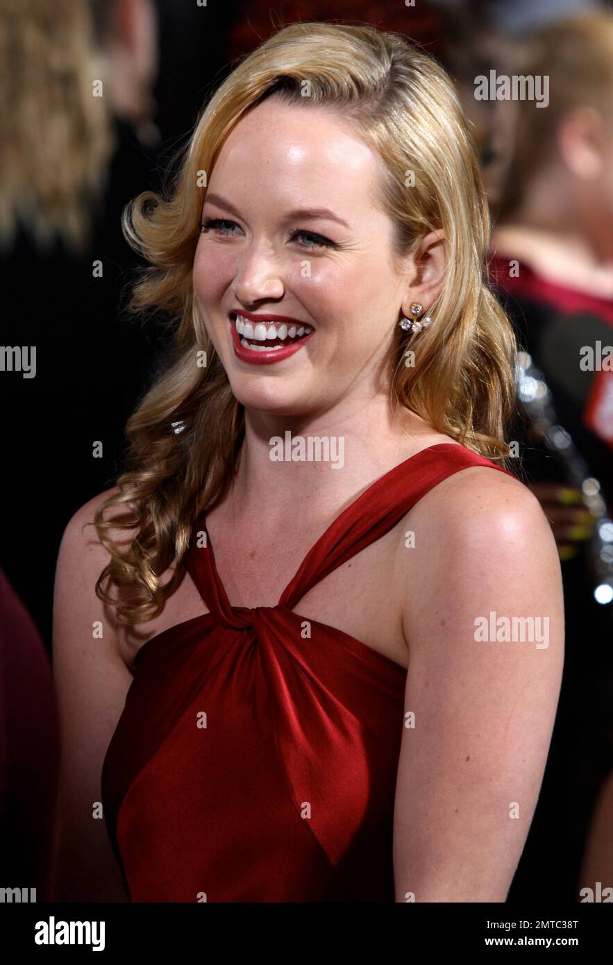 Actress Kelley Jakle arriving at the premiere of "Pitch Perfect" at the ...