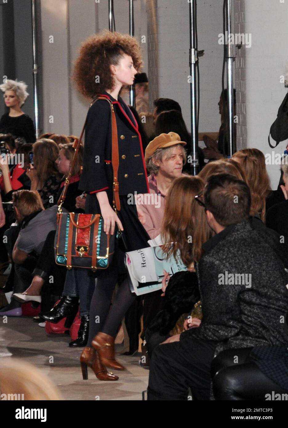 Pixie Geldof models for Luella at London Fashion Week whilst proud ...
