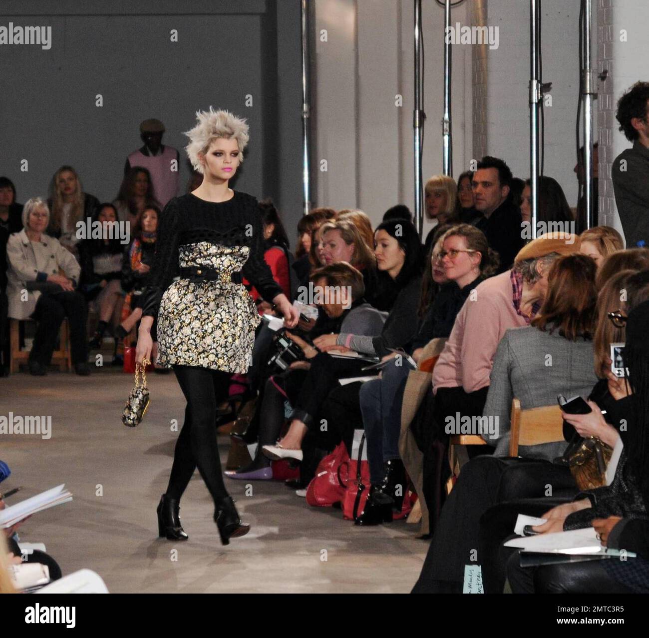 Pixie Geldof models for Luella at London Fashion Week whilst proud ...