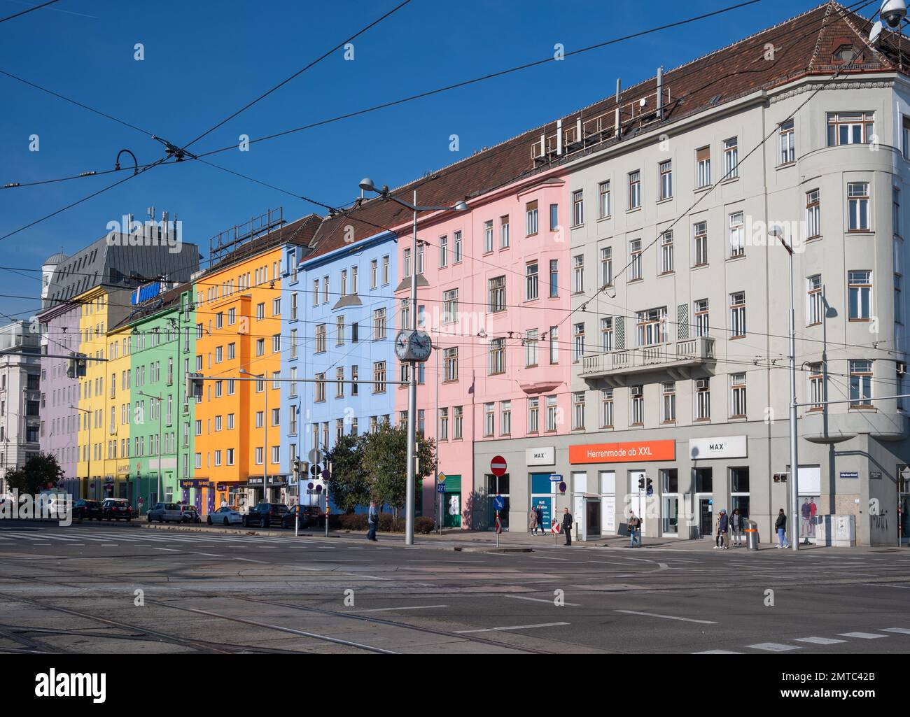 View of ancient buildings at the Vienna Ring Road captured from The ...