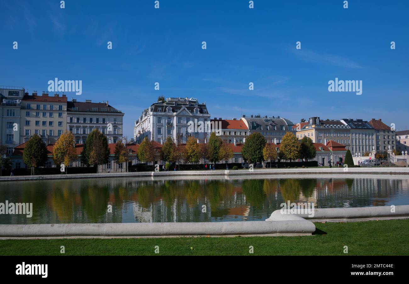 View of ancient buildings at the Vienna Ring Road captured from The ...