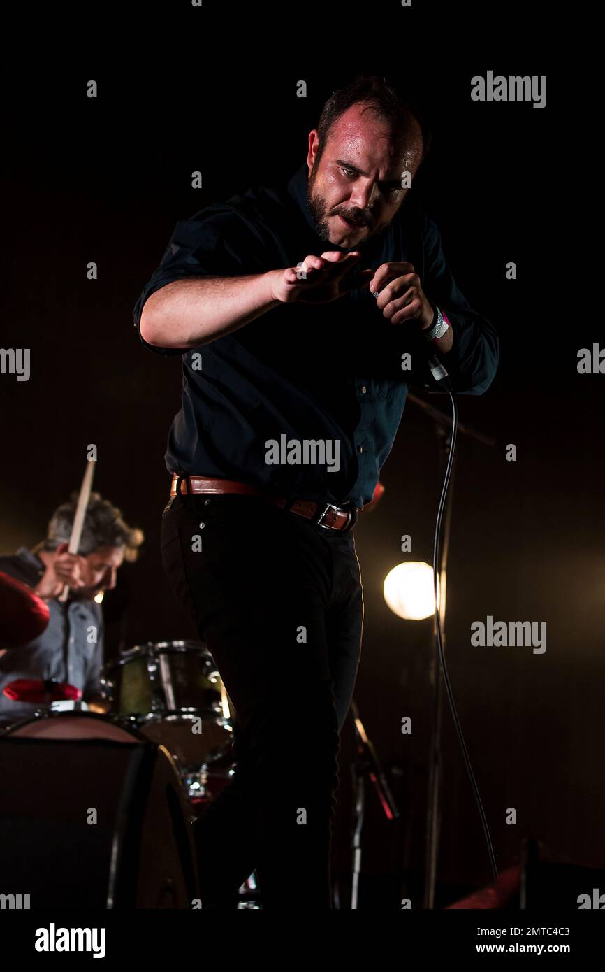 Vocalist Sam Herring performs with the group Future Islands at the ...