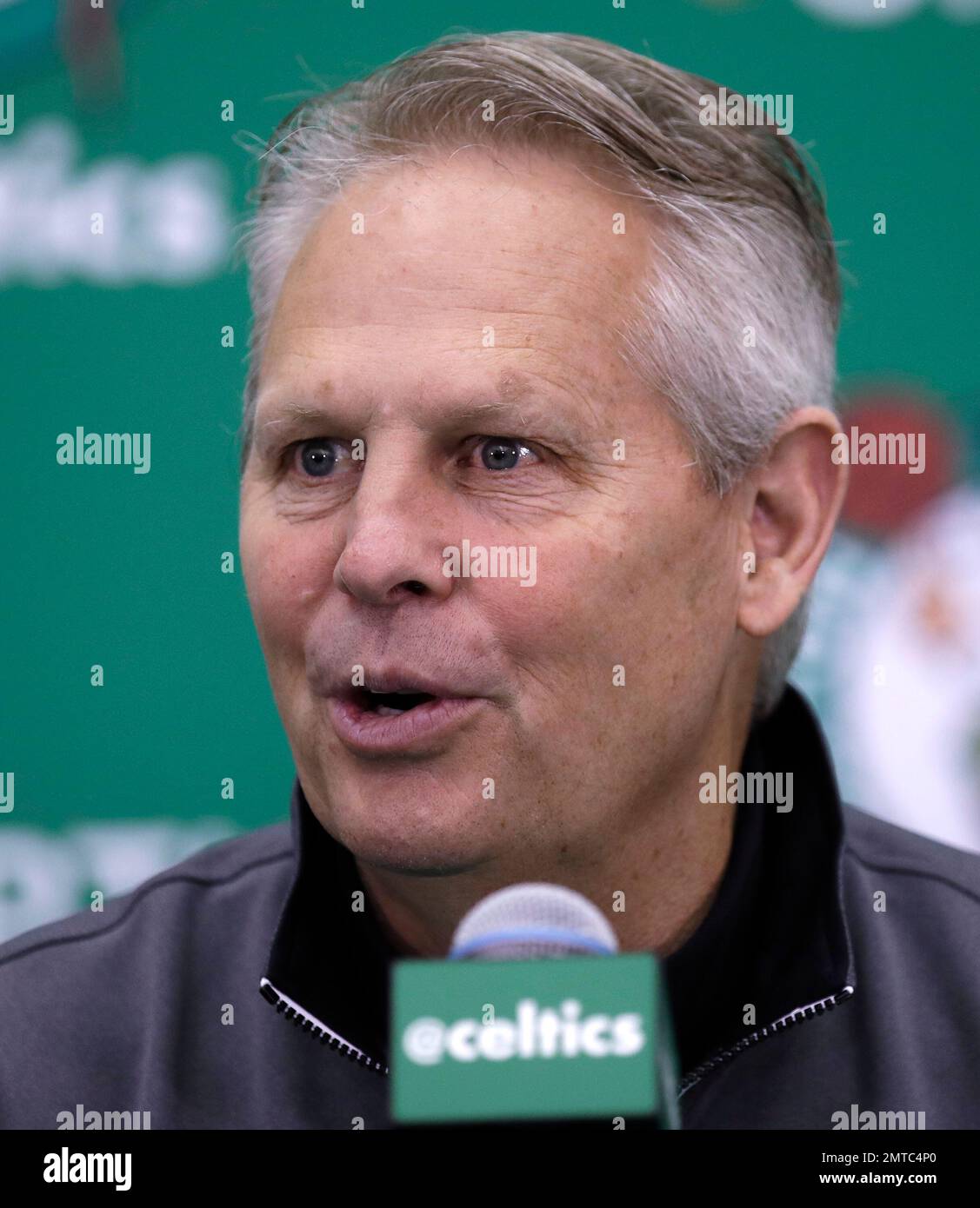 Boston Celtics Danny Ainge at the team's practice facility in Waltham ...