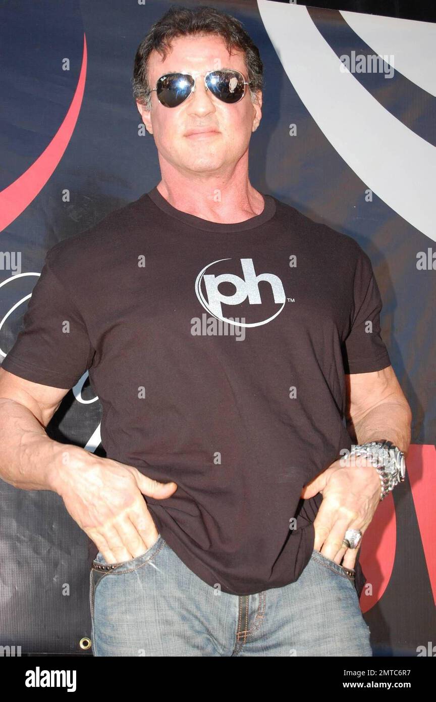 Sylvester Stallone attends the Planet Hollywood Towers by Westgate ...