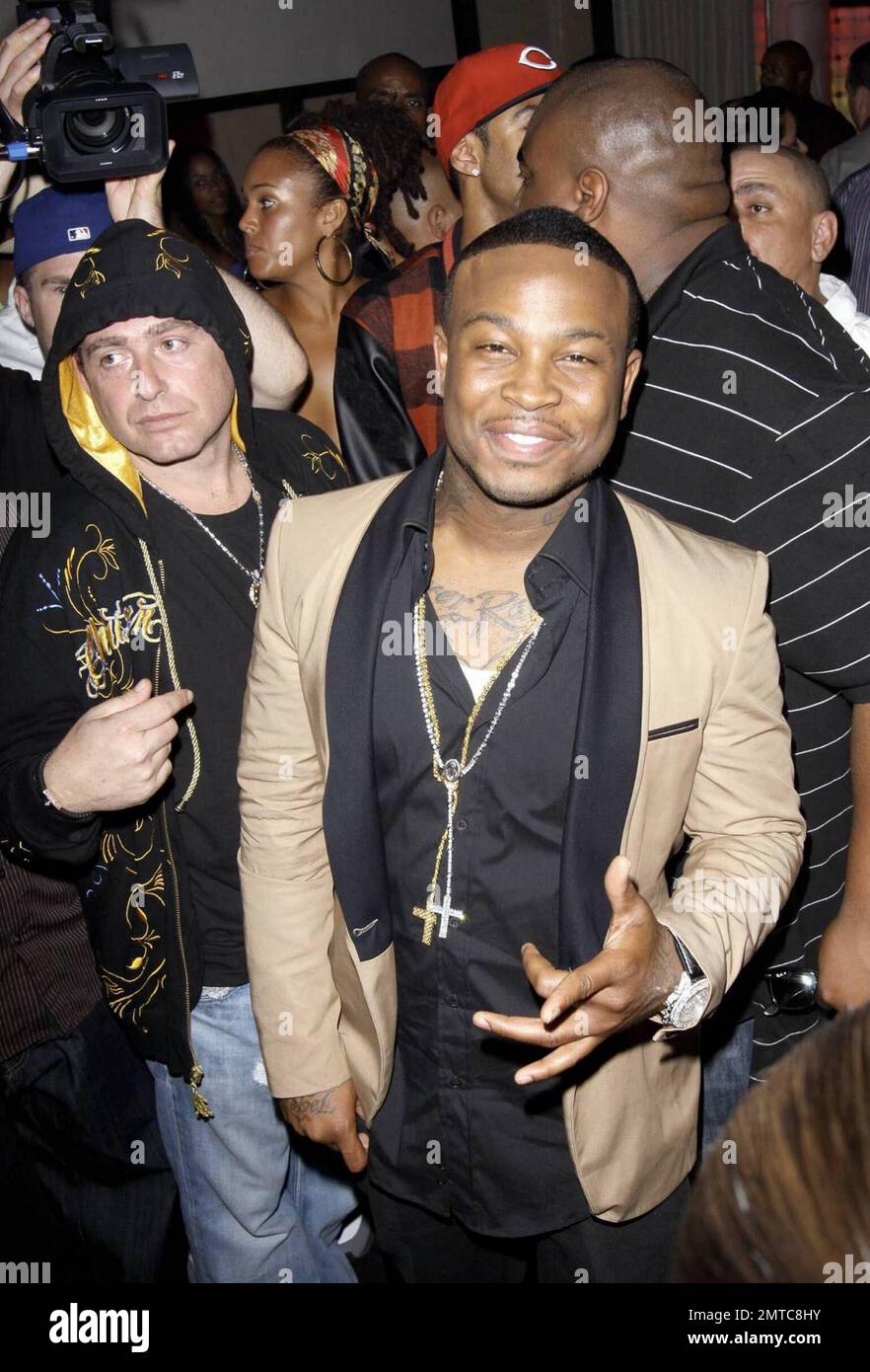 R&B singer Pleasure P parties at his album release party at Karu & Y ...