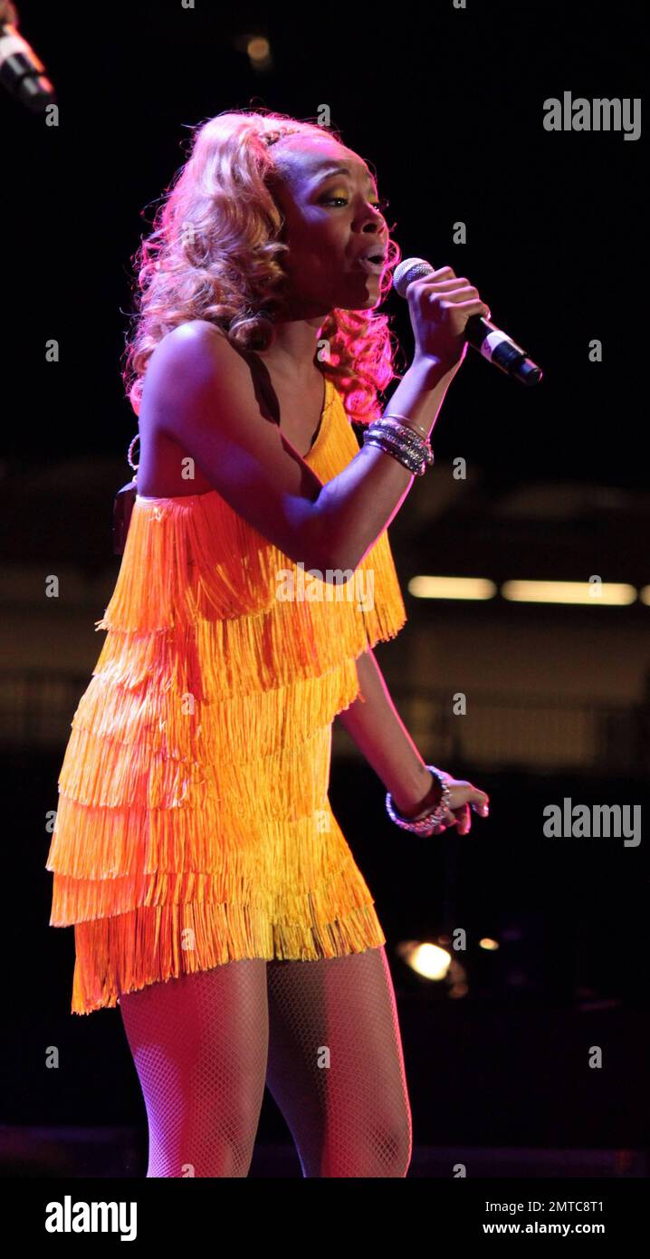 Sadako Pointer of 'The Pointer Sisters' performs during the Essence ...