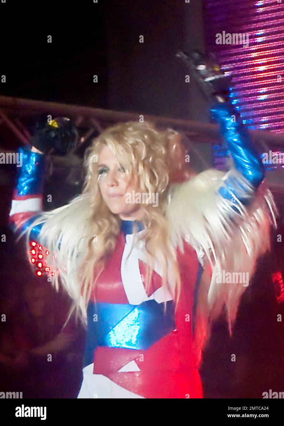 American pop singer Ke$ha performs live at The Entertainment Quarter in ...