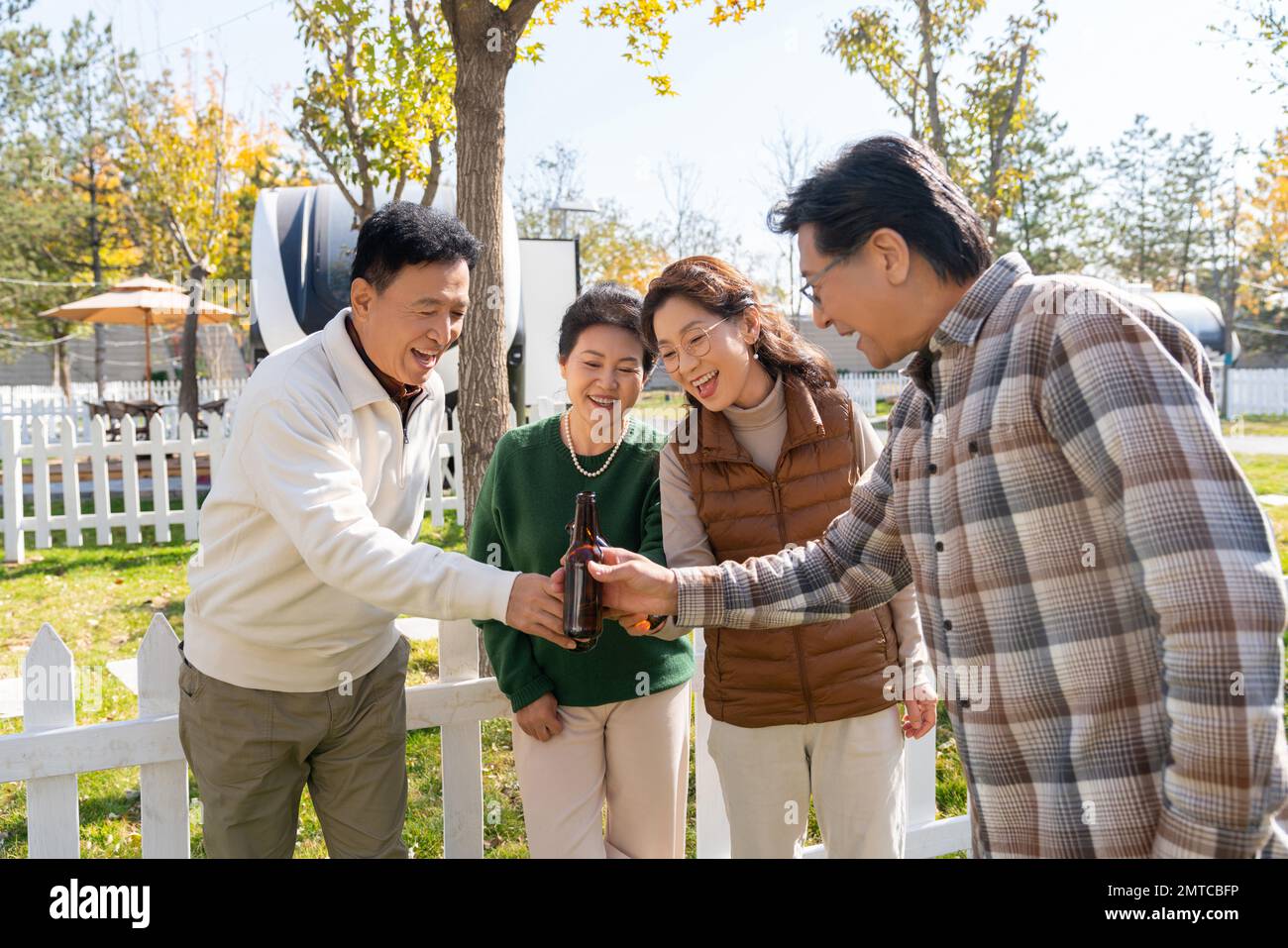 Group people toast retirement hi-res stock photography and images - Alamy