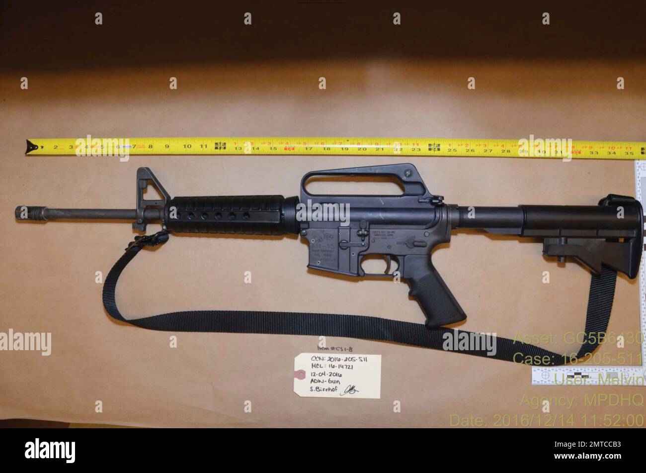 This evidence photo provided by the Metropolitan Police Department ...