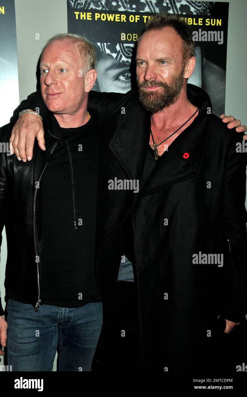 Sting and Bobby Sager attend "The Power Of The Invisible Sun" book ...