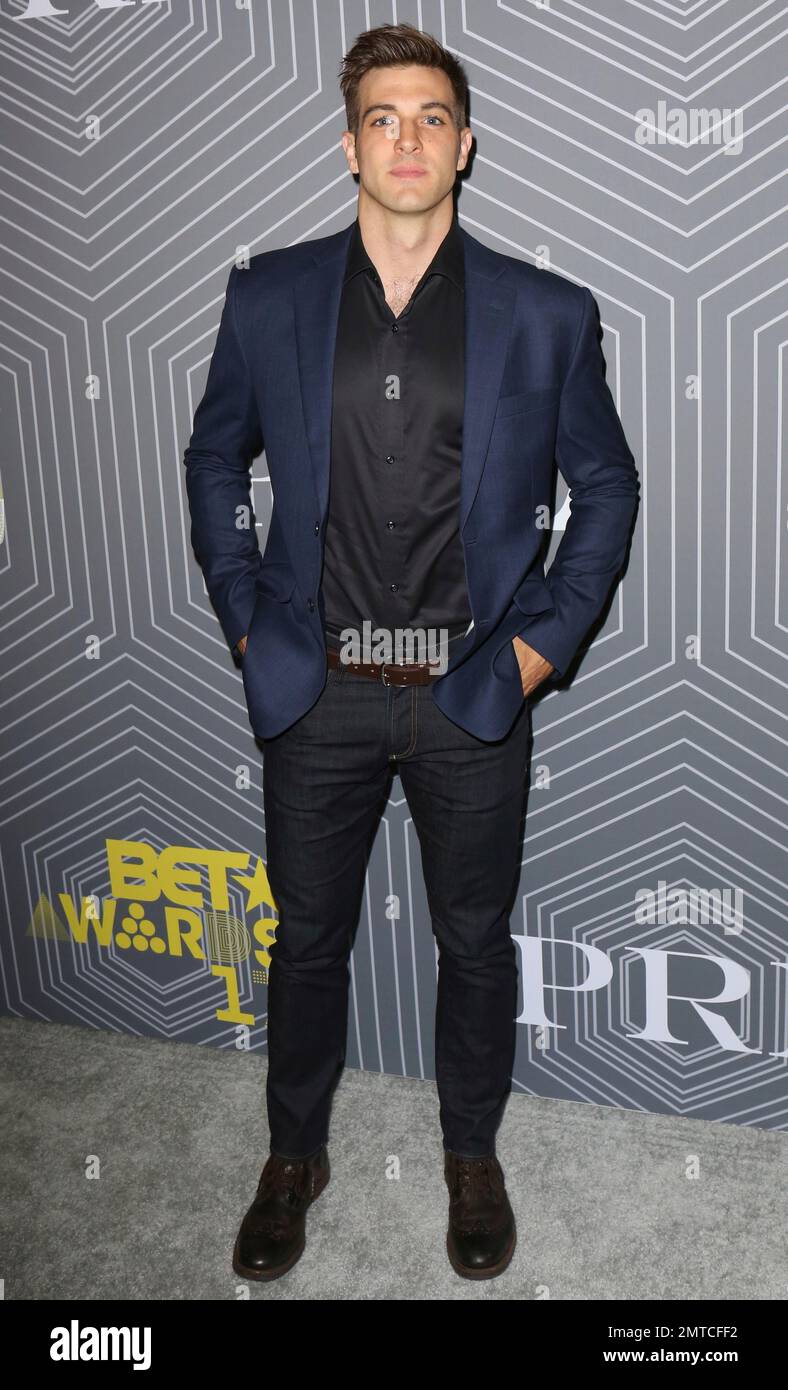 Jake Allyn arrives at the BET Chairman and CEO Debra Lee's PRE, a BET ...