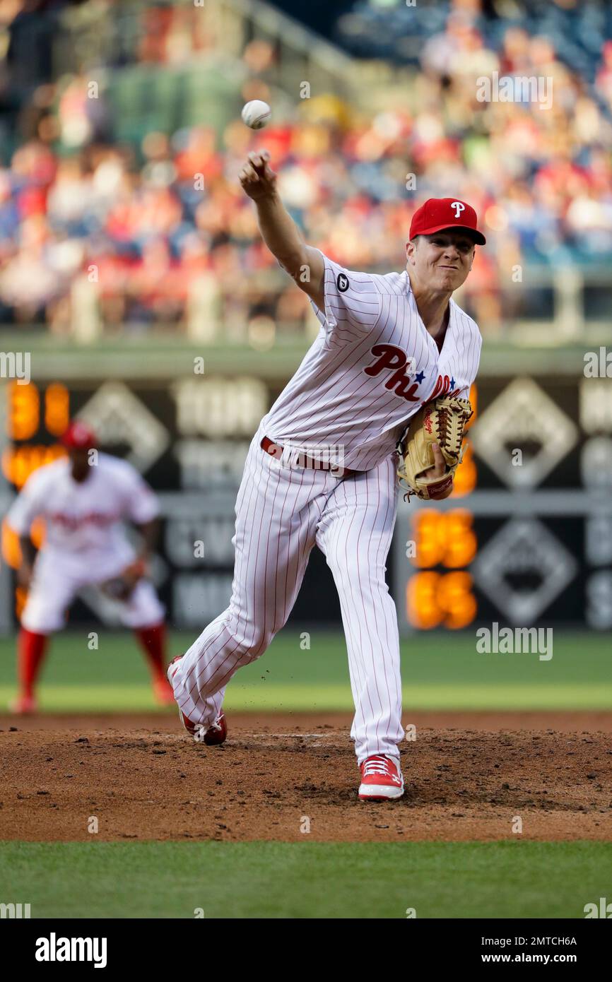 Philadelphia Phillies' Nick Pivetta in action during a baseball game ...
