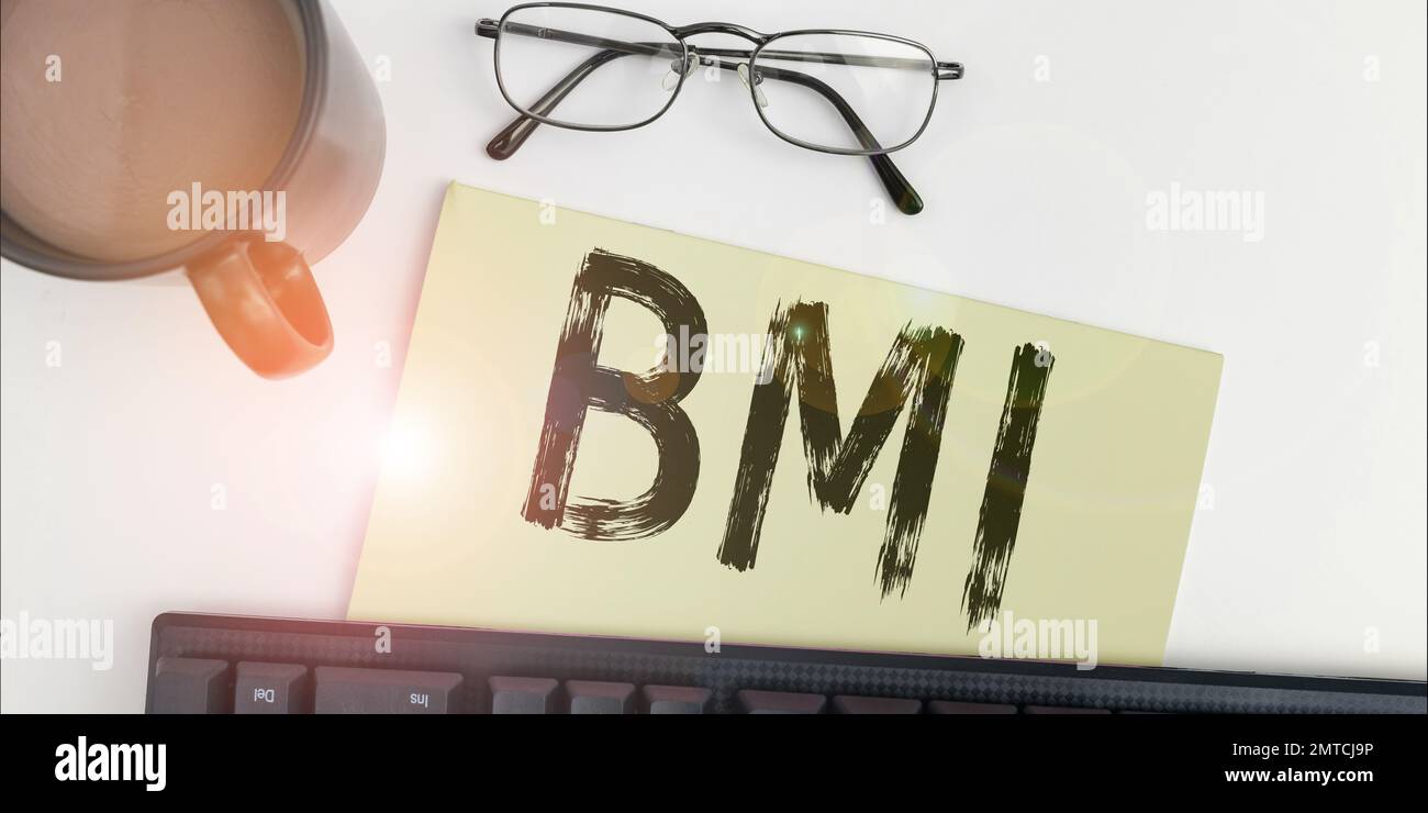 Conceptual caption Bmi. Word Written on Method of estimating body fat ...