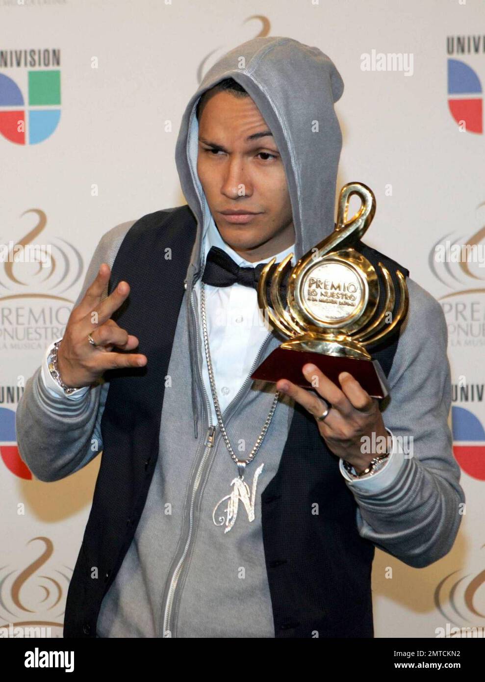 Flex attends the Premio Lo Nuestro a La Musica Latina awards at the ...