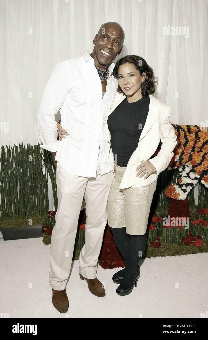 Designer to the stars Preston Bailey with Daphne Rubin Vega (Rent) at ...