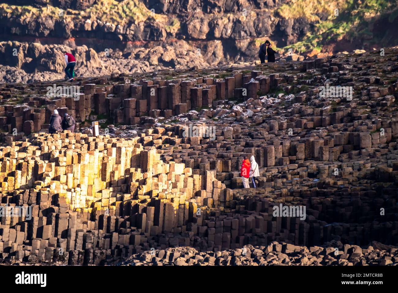GIANT'S CAUSEWAY, NORTHERN IRELAND, UK - NOVEMBER 05 2022 : People ...