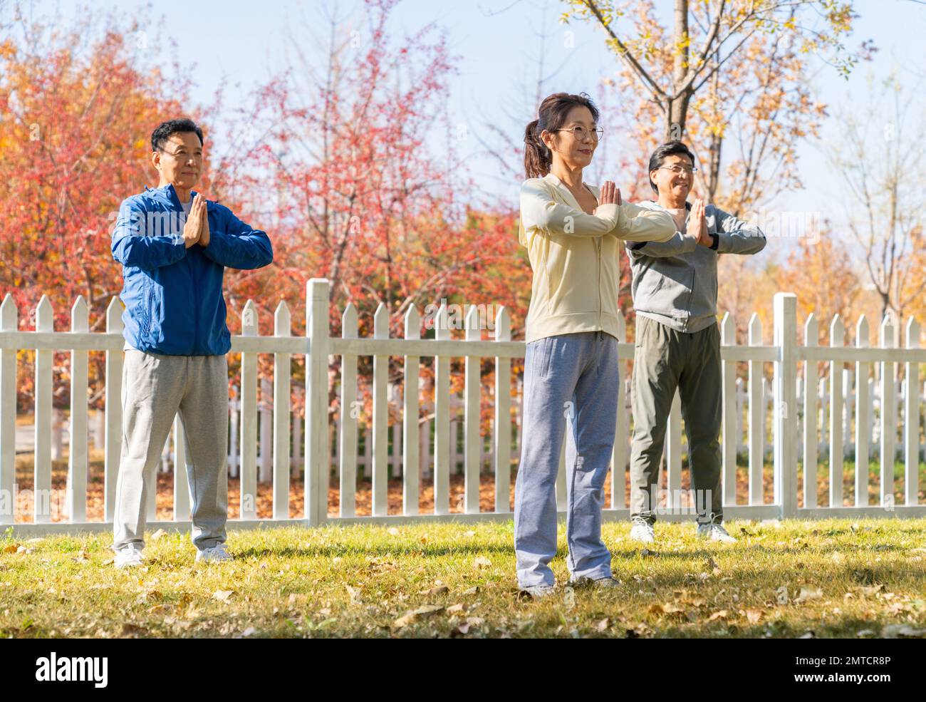 Elderly chinese women exercises hi-res stock photography and images - Alamy