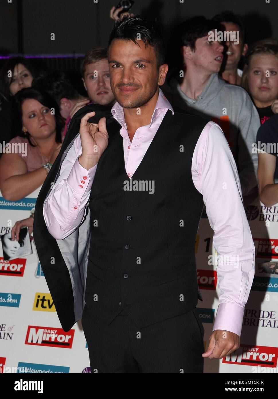 Peter Andre at the Pride of Britain Awards at the Grosvenor House Hotel ...