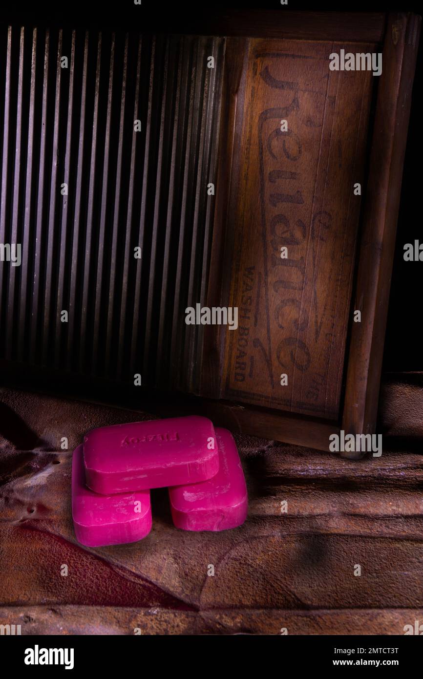 Painting with Light - Old clothes scrubbing board with carbolic soap ...