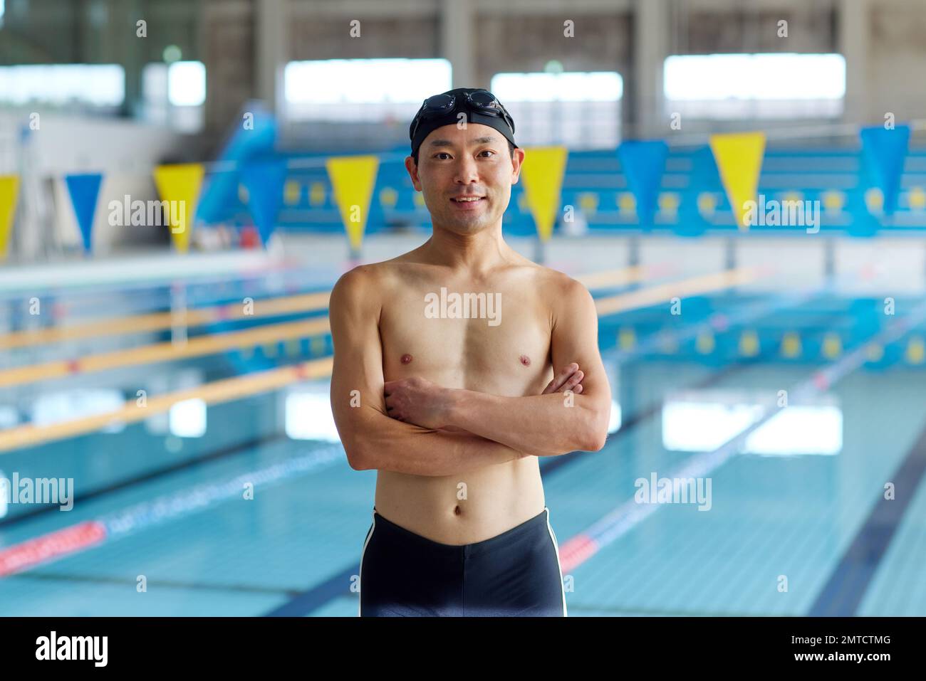 Asian swimming pool man hi-res stock photography and images - Alamy