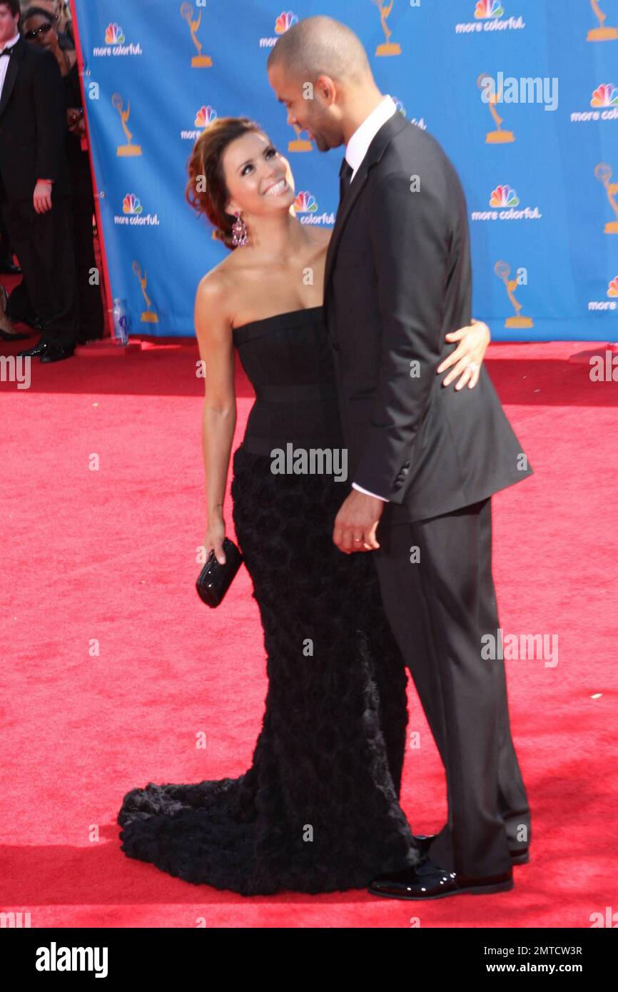 Eva Longoria Parker and husband Tony Parker walks the red carpet for ...