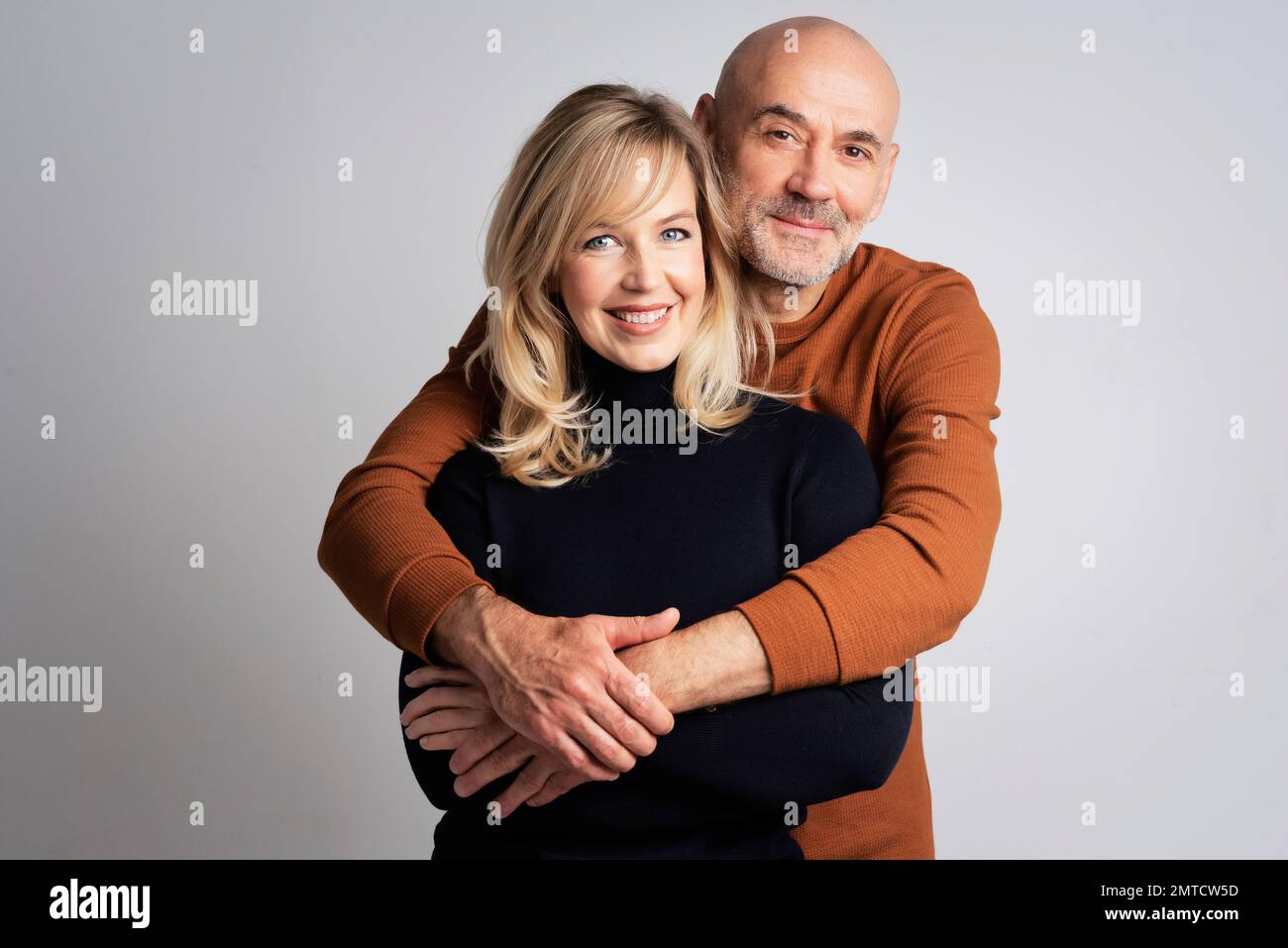 Handsome bold man together hi-res stock photography and images - Alamy