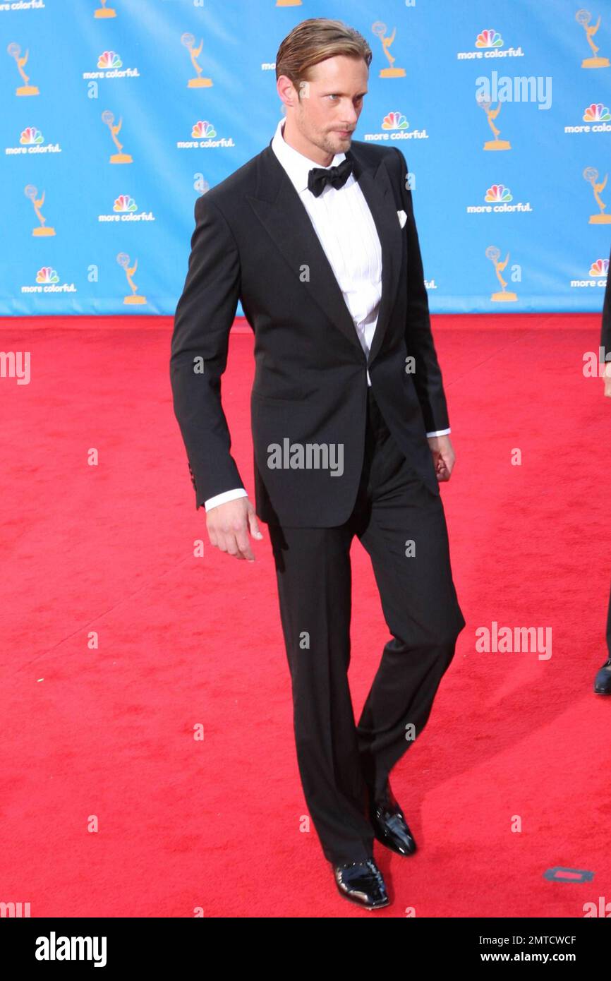 Alexander Skarsgard walks the red carpet for the 62nd Annual Primetime ...