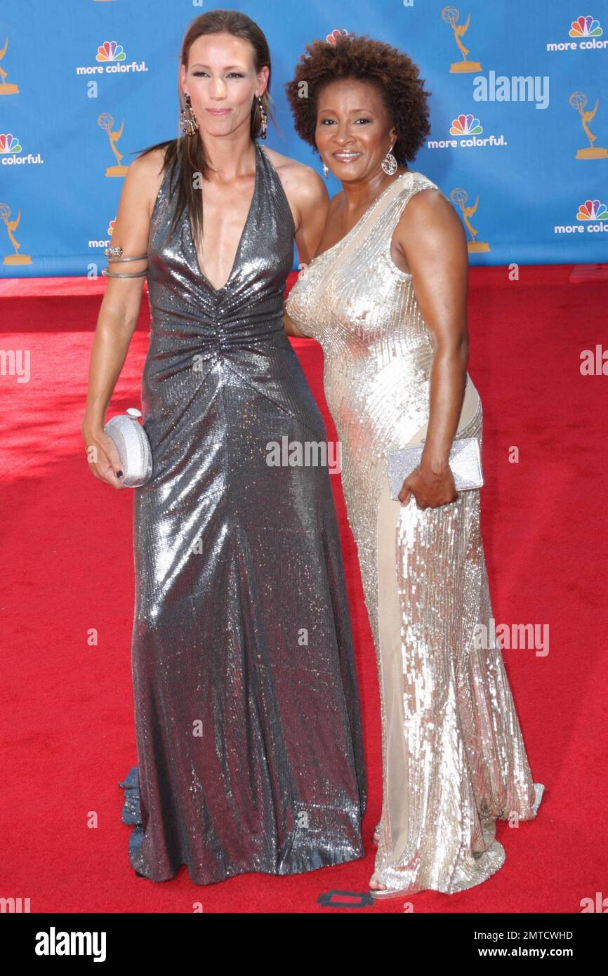 Wanda Sykes (R) and wife Alex Sykes walk the red carpet for the 62nd Annual Primetime Emmy ...