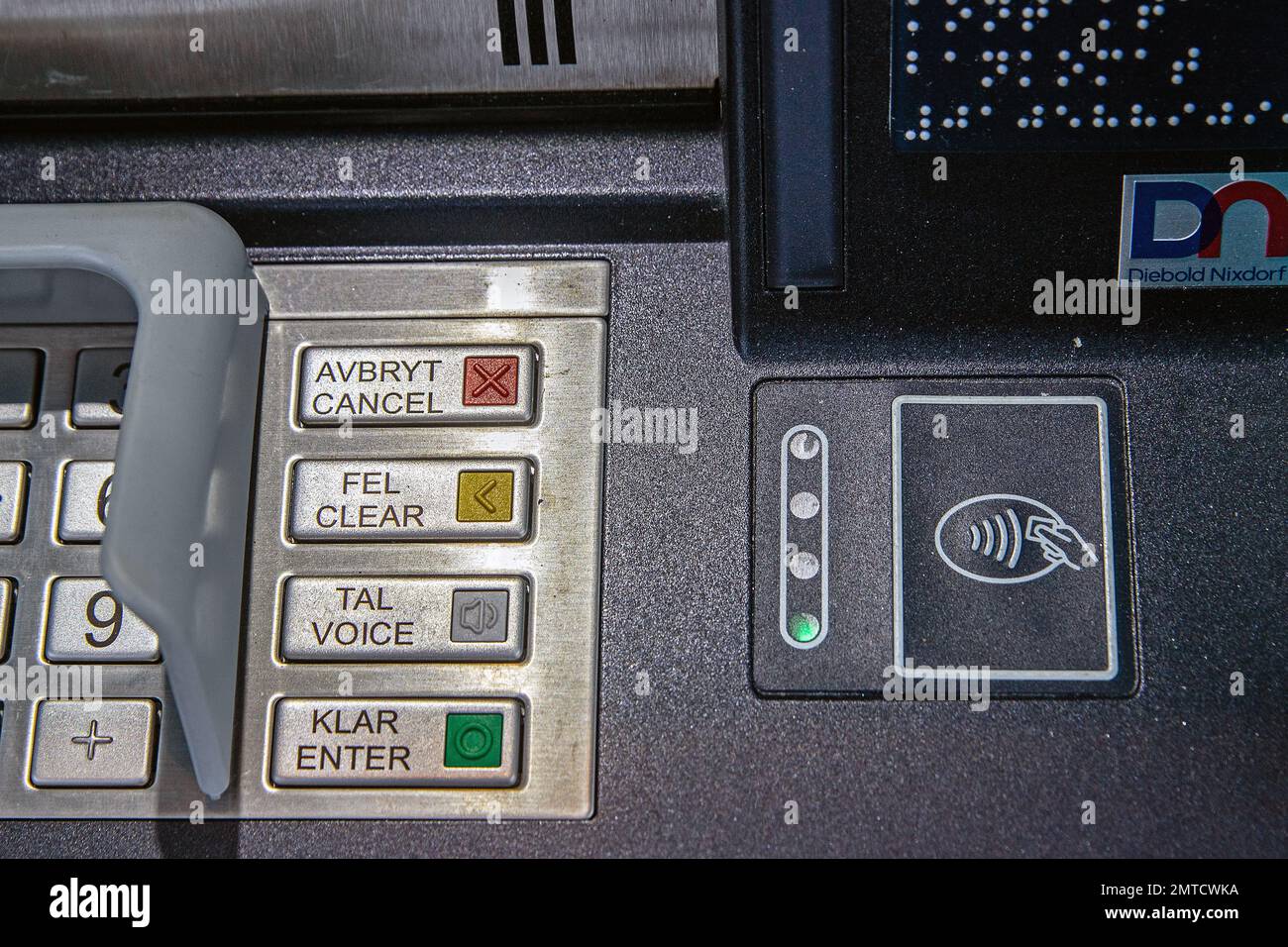 Cash machine for pay in Sweden Stock Photo - Alamy
