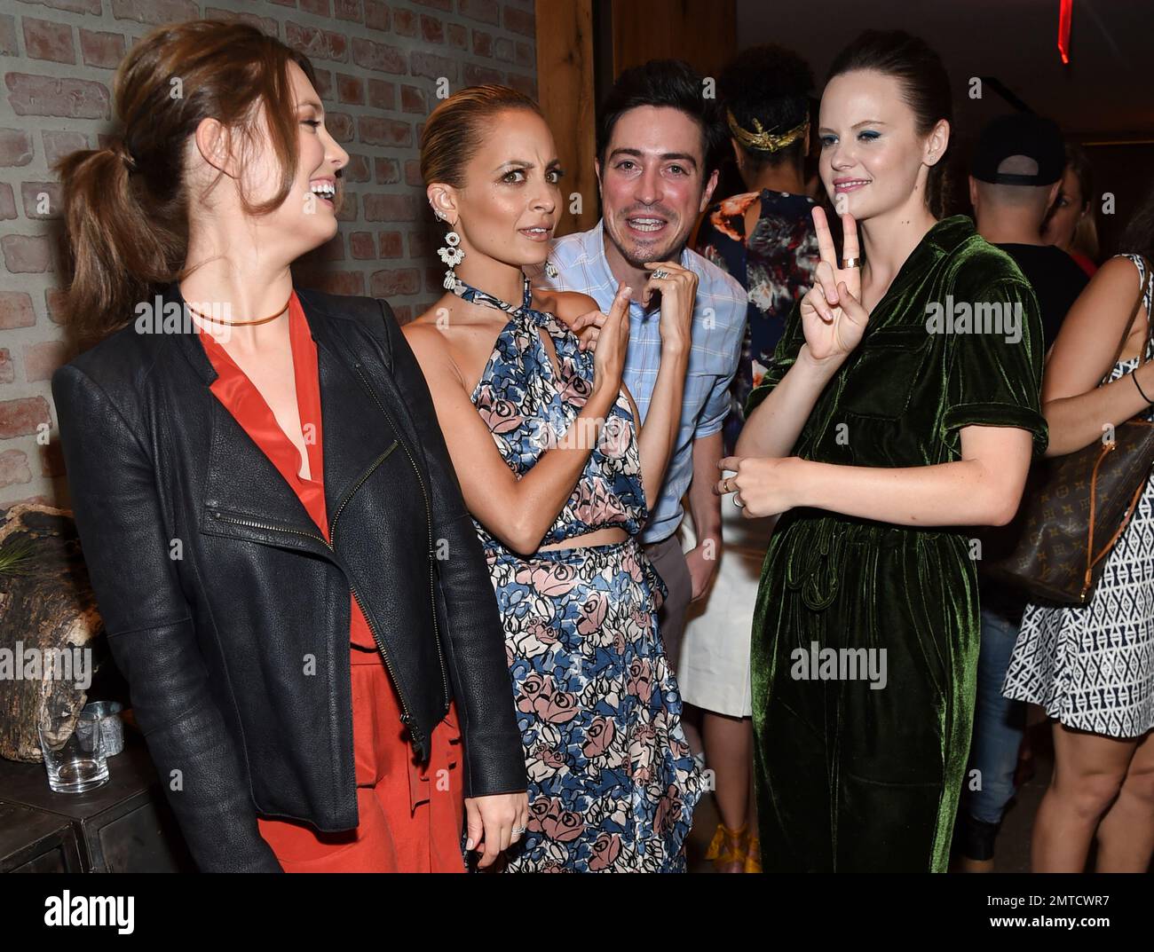 Actors Briga Heelan, left, Nicole Richie, Ben Feldman and Sarah Ramos ...
