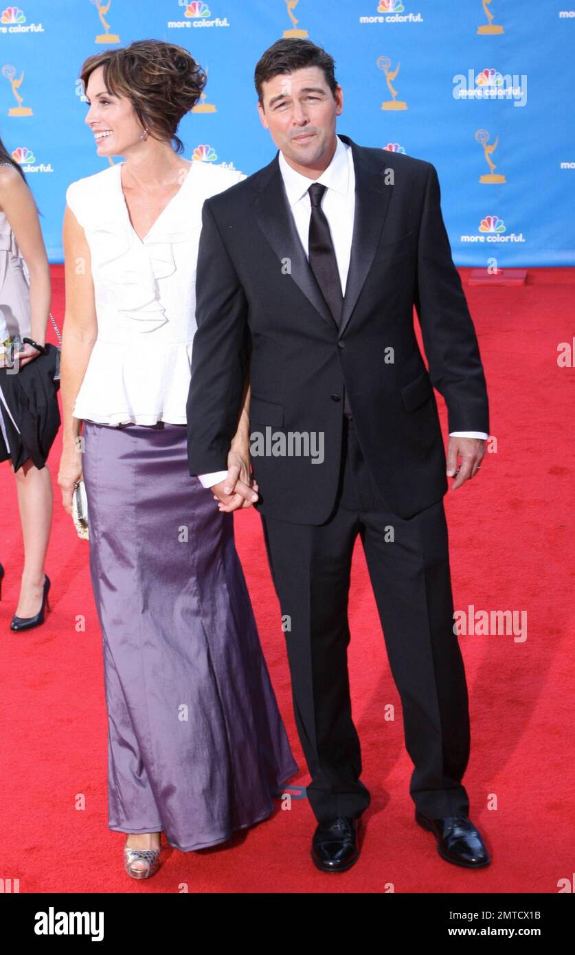 Kyle Chandler and wife Kathryn walk the red carpet for the 62nd Annual ...