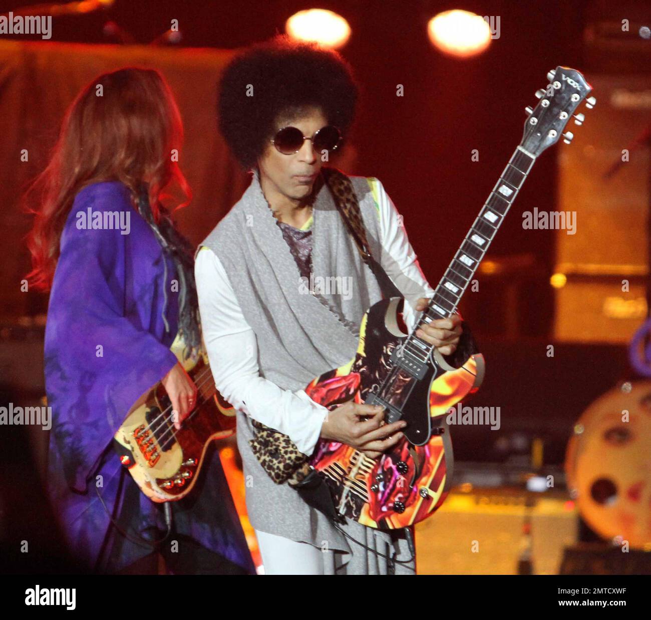 Prince performs at the Essence Music Festival at the Mercedes-Benz ...