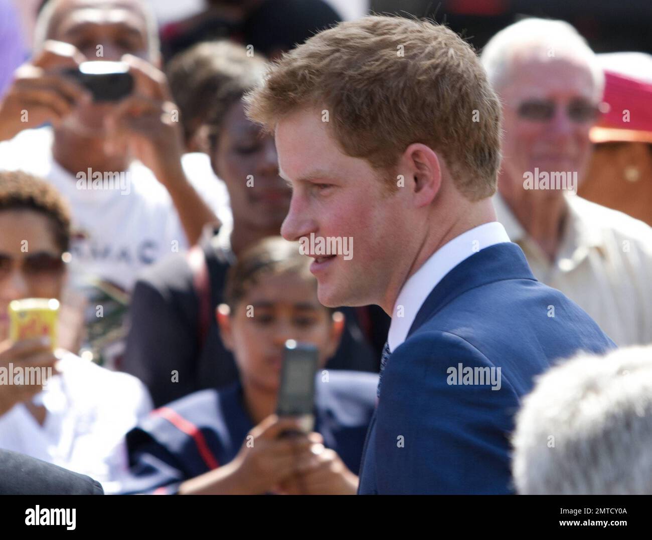Britain's Prince Harry arrives in Rawson Square for the opening of the ...