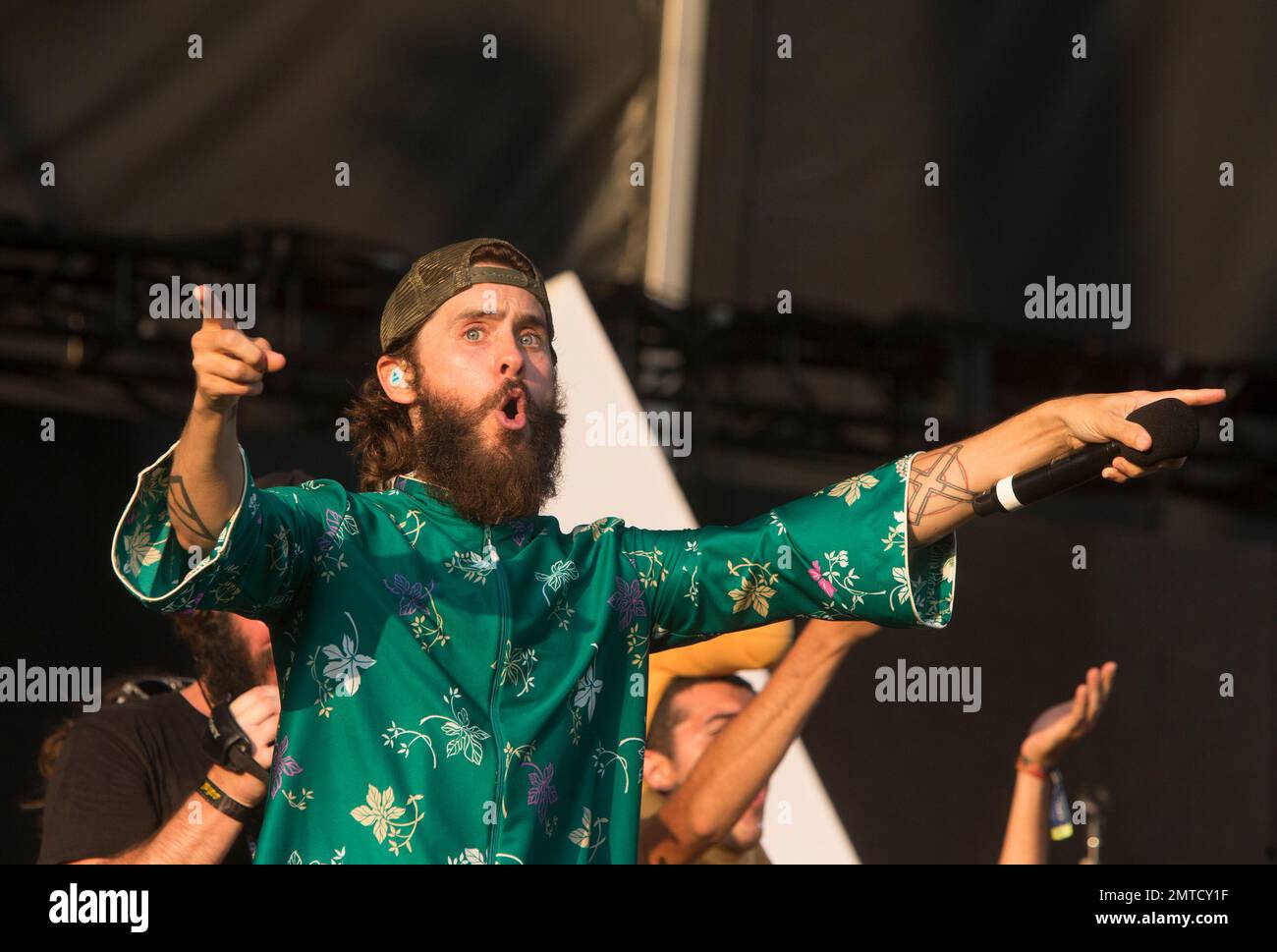 Jared Leto of the band Thirty Seconds to Mars performs on Day 4 of the ...