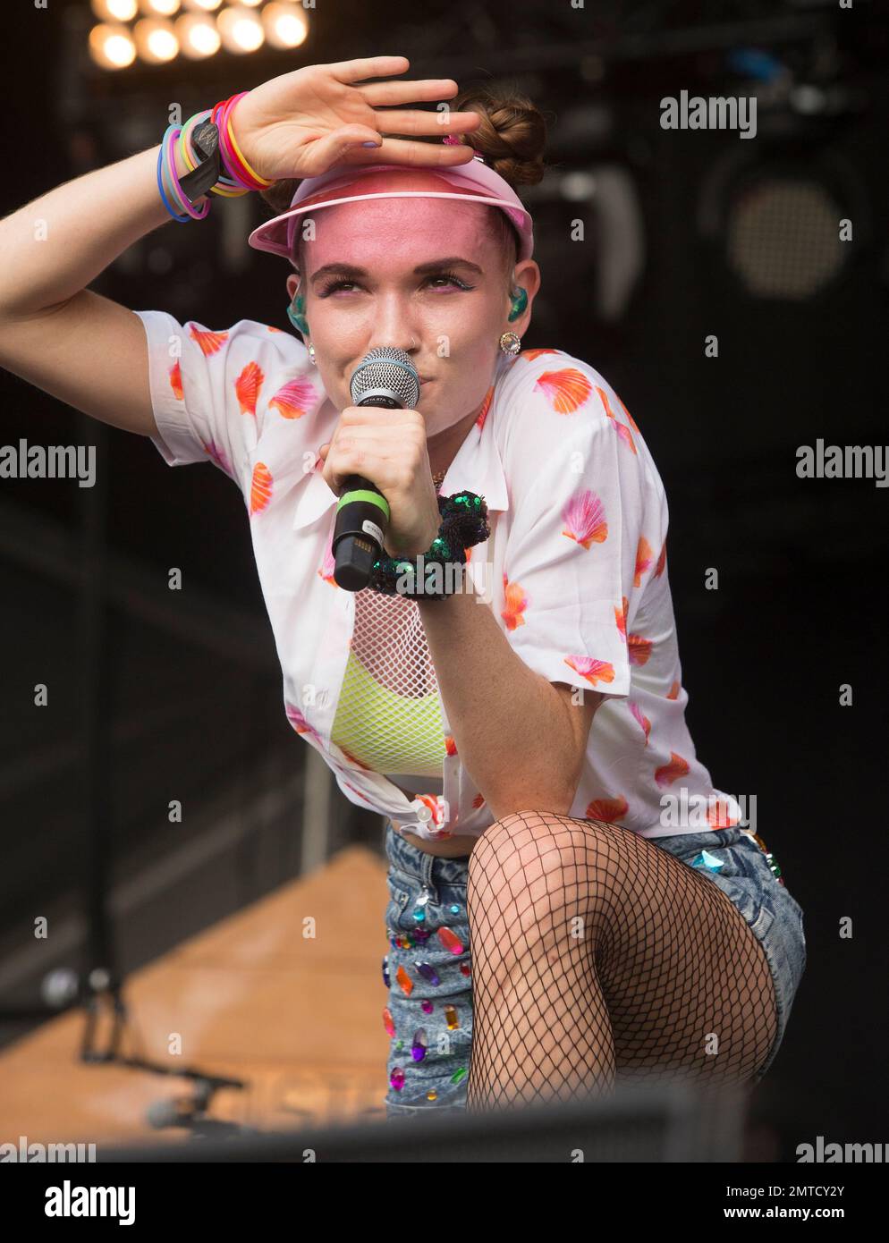 Mandy Lee of the band MisterWives performs on Day 4 of the 2017 Firefly ...