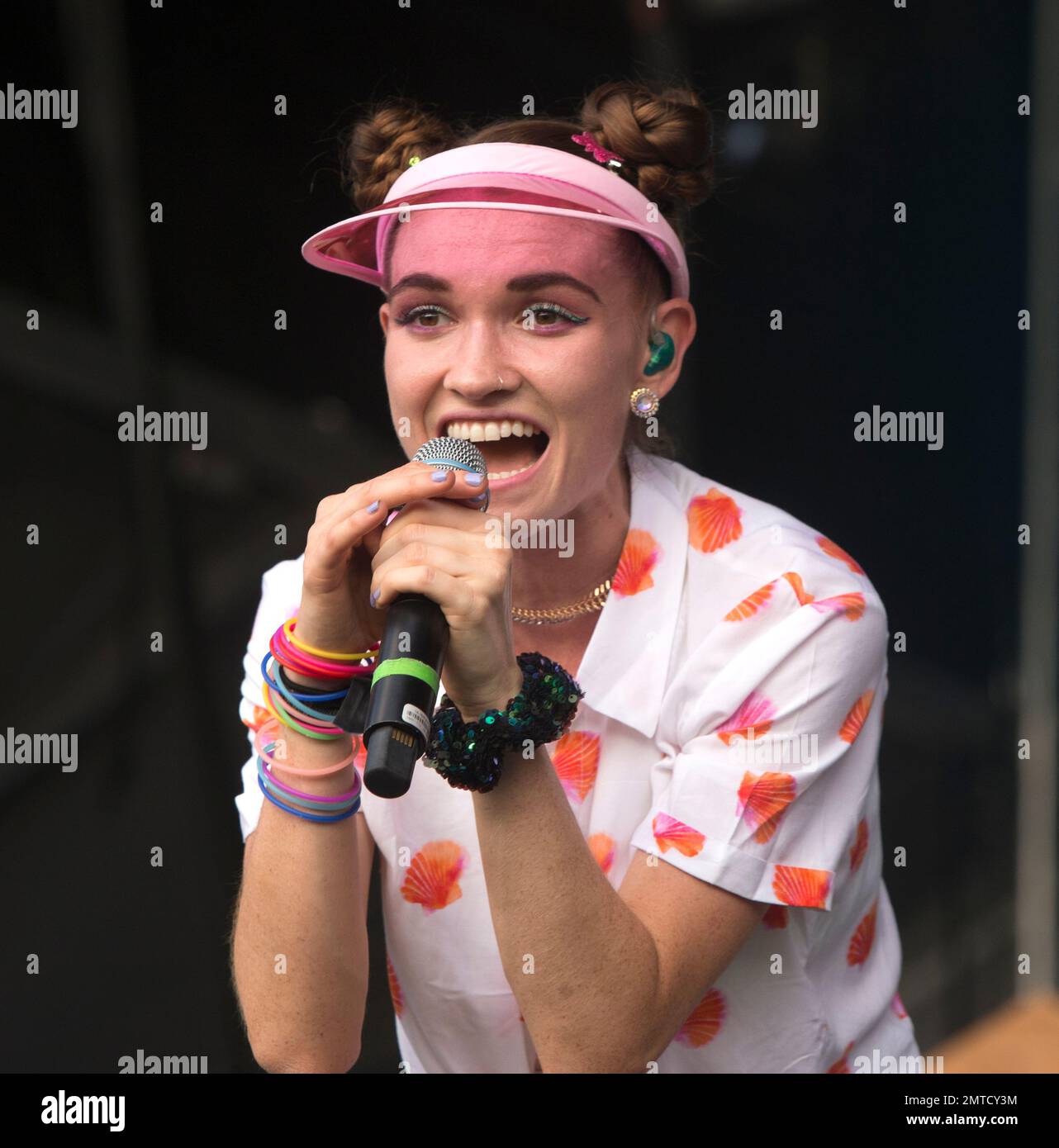 Mandy Lee of the band MisterWives performs on Day 4 of the 2017 Firefly ...